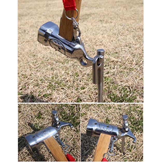 Campingmoon C5 C6 Rhino Peg Hammer Stainless Steel Copper - Pahlawan Store
