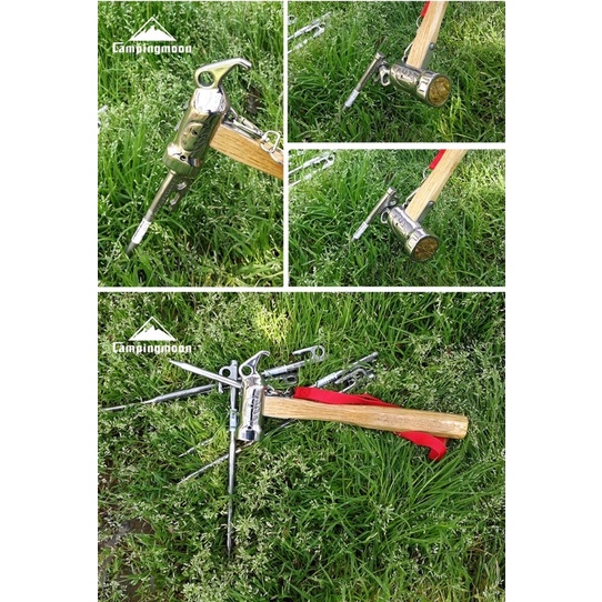 Campingmoon C5 C6 Rhino Peg Hammer Stainless Steel Copper - Pahlawan Store