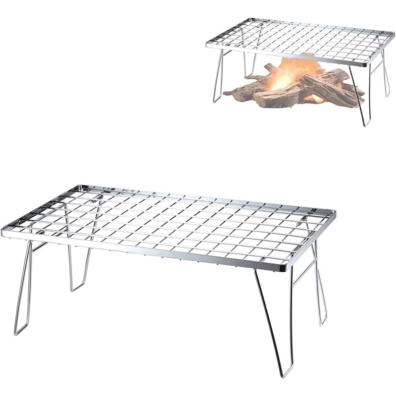 Campingmoon T-230A Field Rack Foldable Camping Grill Stacking Storage ...