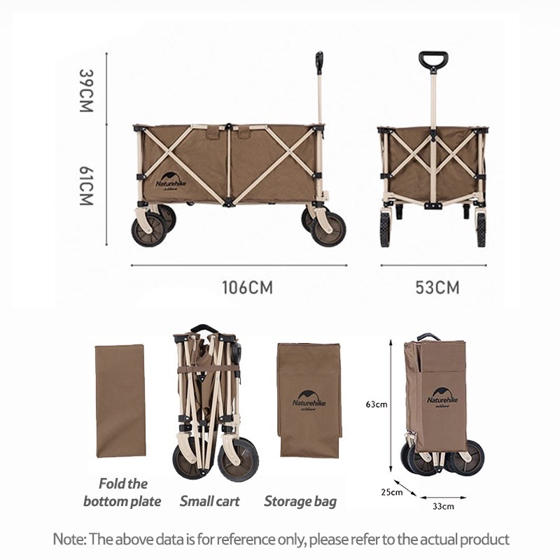Naturehike TC02 193L Portable Wagon Camping Trolley NH20PJ00 - Pahlawan ...