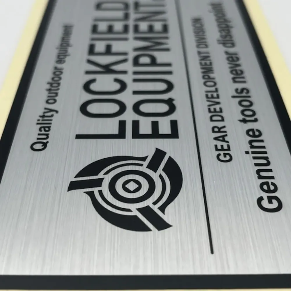 LFE Lockfield Equipment - Name Plate Sticker Small Large Horizontal ...