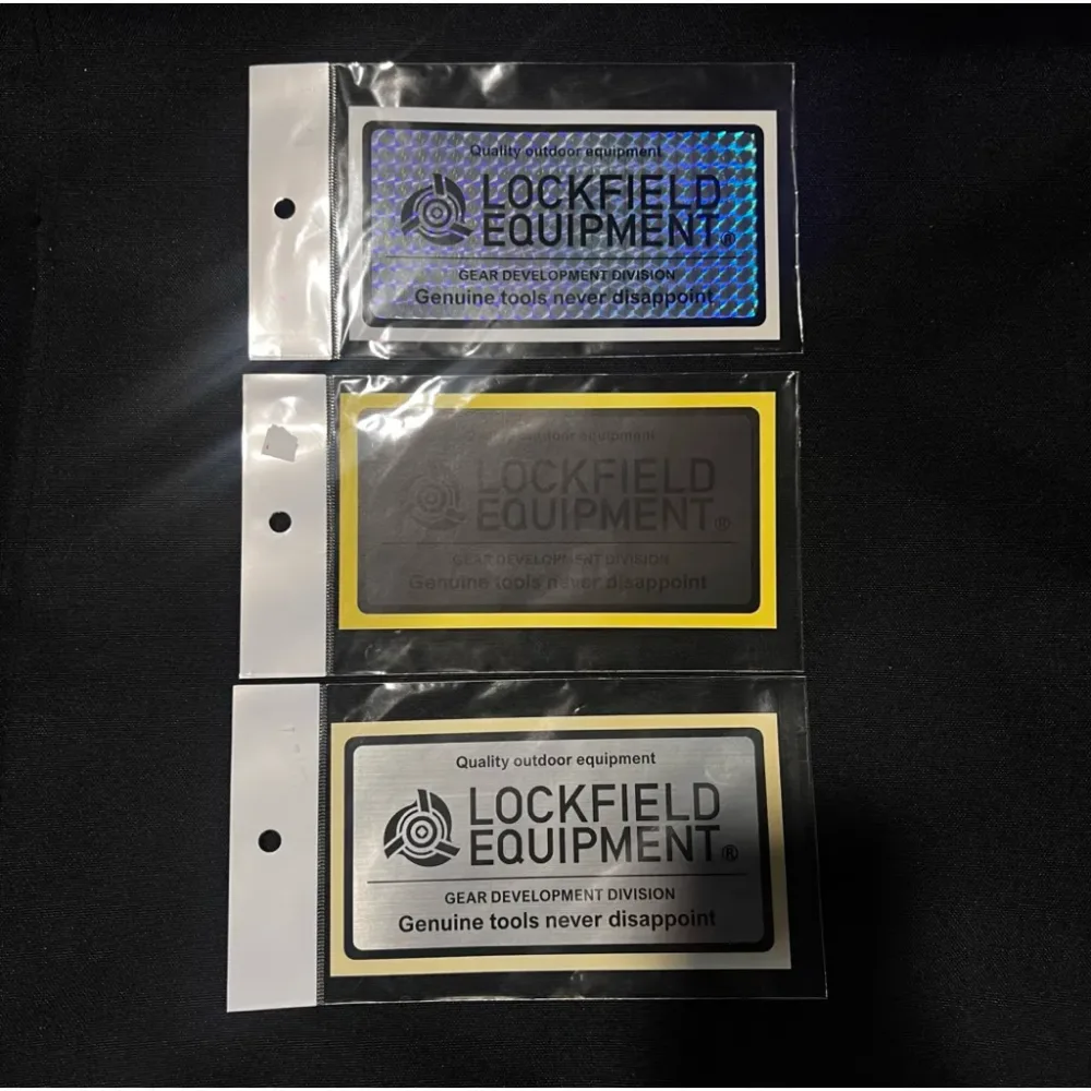 LFE Lockfield Equipment - Name Plate Sticker Small Large Horizontal ...